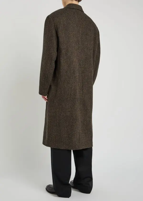 LEMAIRE Chesterfield Herringbone Wool Coat