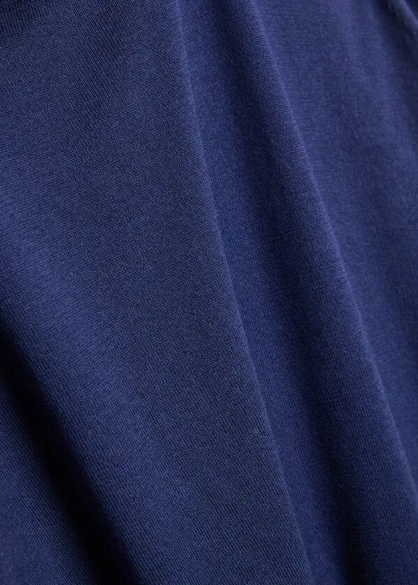 John Smedley Belden Fine-knit Cotton T-shirt - Dark Blue