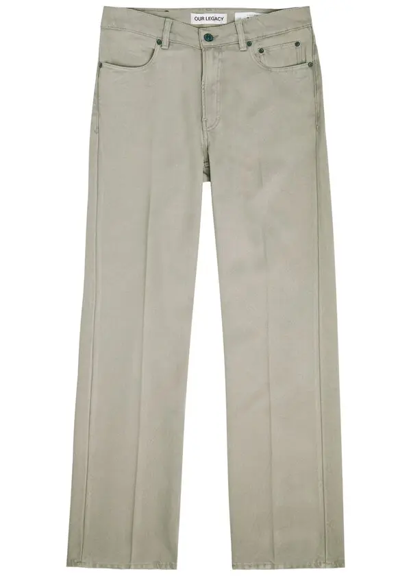 Our Legacy Bootcut Woven Trousers - Grey