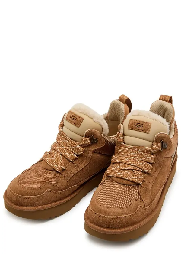 UGG Lowmel Panelled Suede Sneakers - Tan