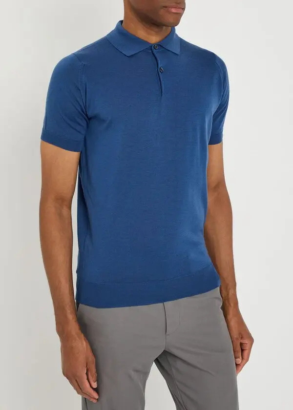 John Smedley Payton Merino Wool Polo Shirt