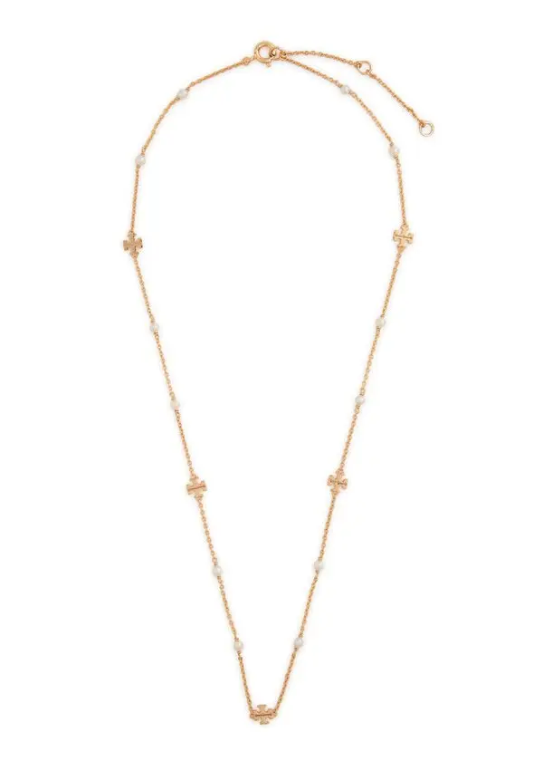 Tory Burch Moondance Pearl 18kt-plated Necklace - Gold