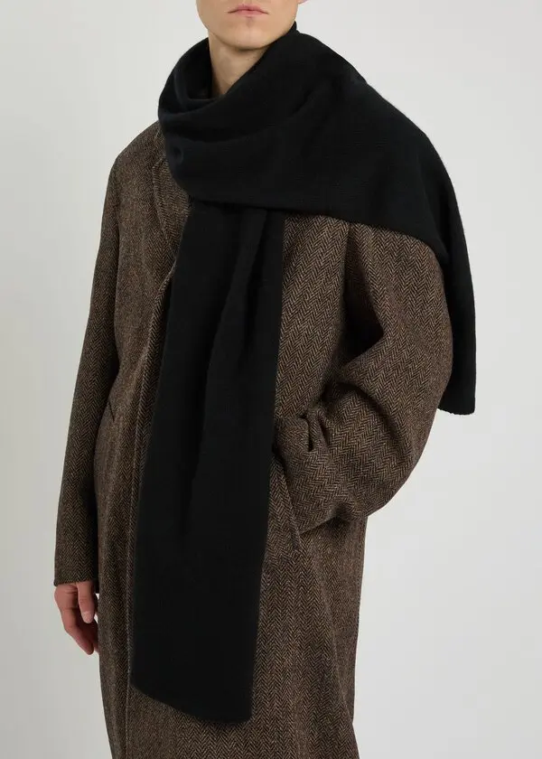 John Smedley Quartz Cashmere And Wool-blend Scarf