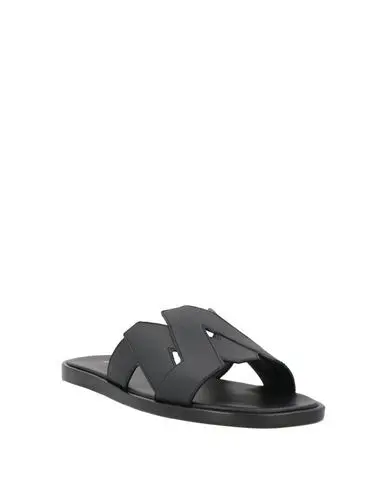 Amiri Pebbled Leather Slide Sandals