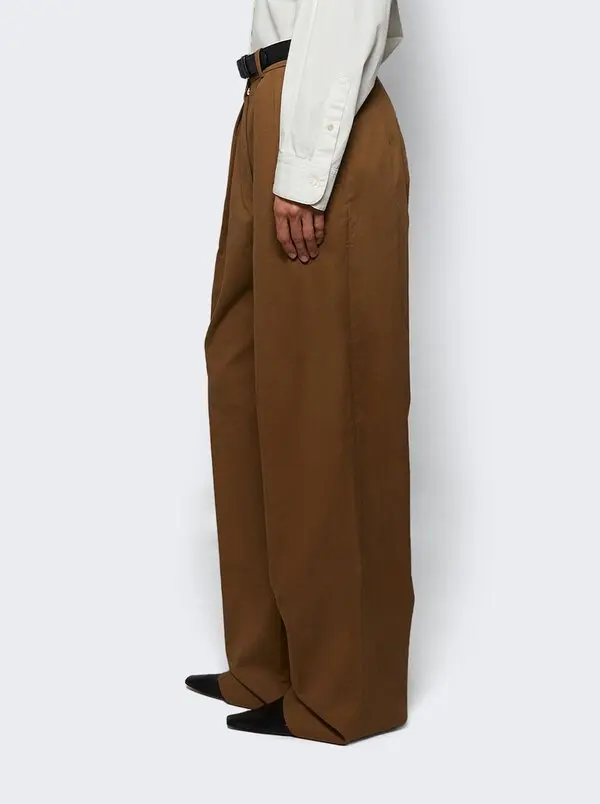 THE ROW Igor Cotton And Cashmere Pants - Tan