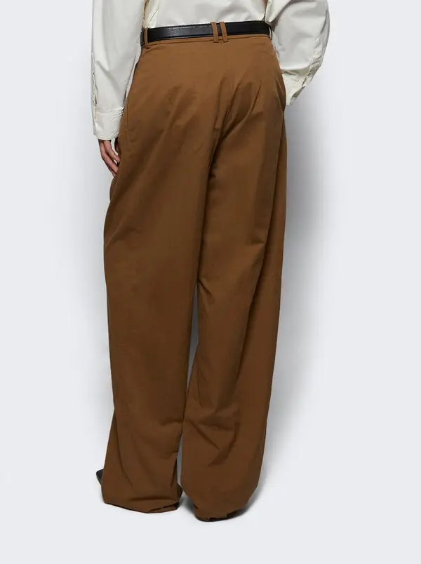 THE ROW Igor Cotton And Cashmere Pants - Tan