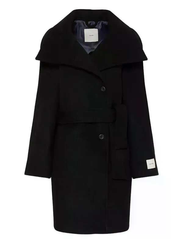 Calvin Klein Belted Coat - Black