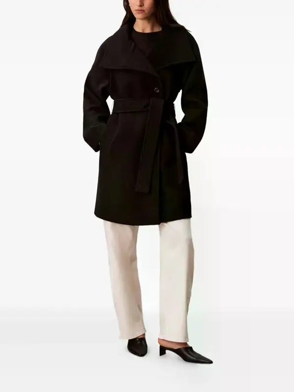 Calvin Klein Belted Coat - Black