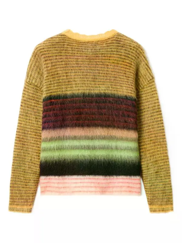 La DoubleJ Round-neck Mohair-wool Blend Sweater - Brown