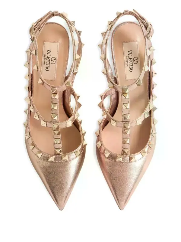 Valentino Garavani Rockstud Leather Pumps - Pink