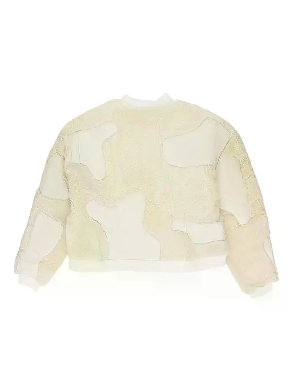 WHO DECIDES WAR Appliqué Bomber Jacket - Neutrals