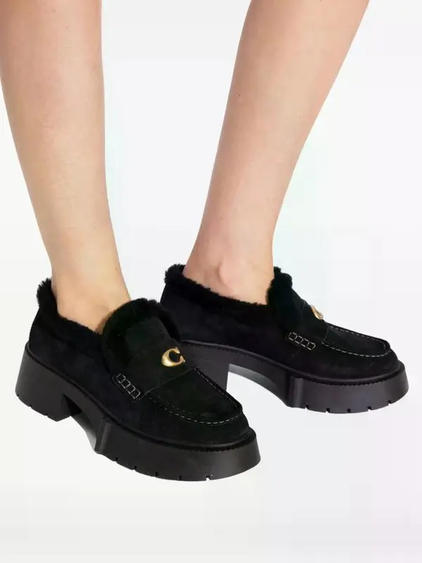 COACH Leah Shearling Loafers