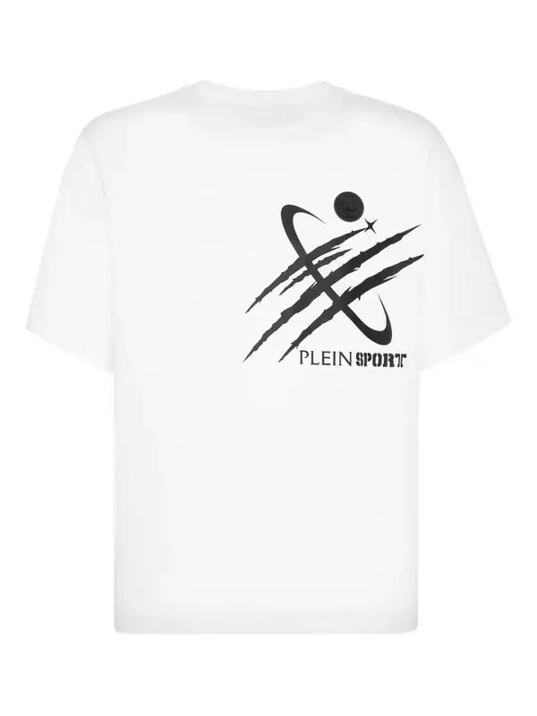 PLEIN SPORT Scratch-print T-shirt - White