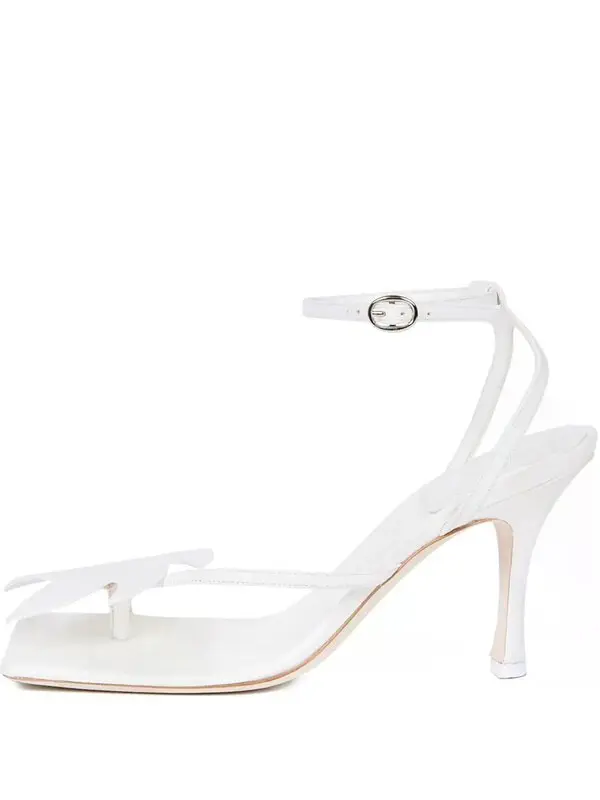 A.W.A.K.E. Mode 80mm Delta Palma Pumps - White
