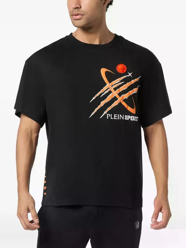 PLEIN SPORT Mercury Scratch-print T-shirt
