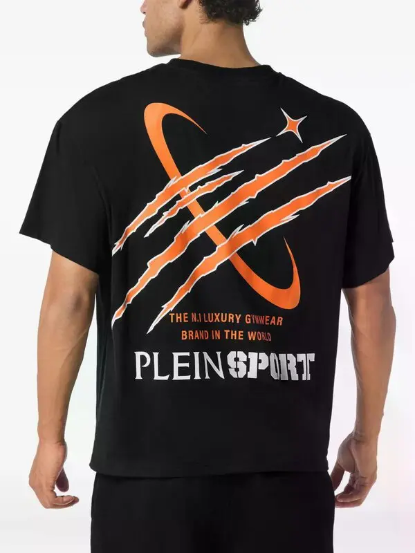 PLEIN SPORT Mercury Scratch-print T-shirt
