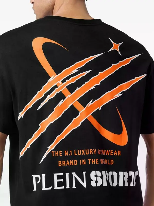 PLEIN SPORT Mercury Scratch-print T-shirt
