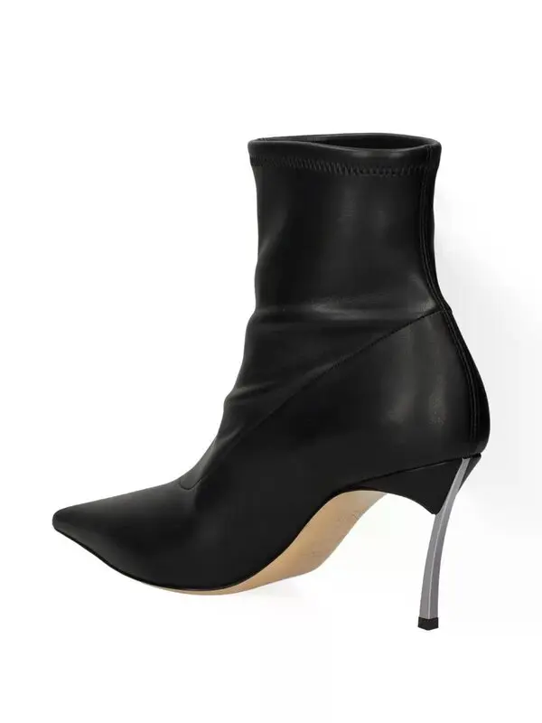Casadei 80mm Pointed-toe Boots - Black