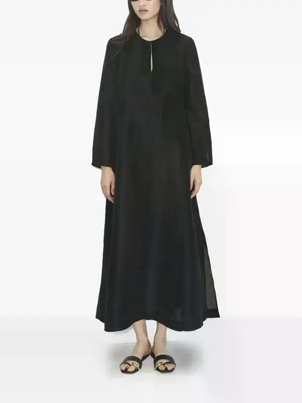 Tory Burch Pleated-panel Caftan - Black