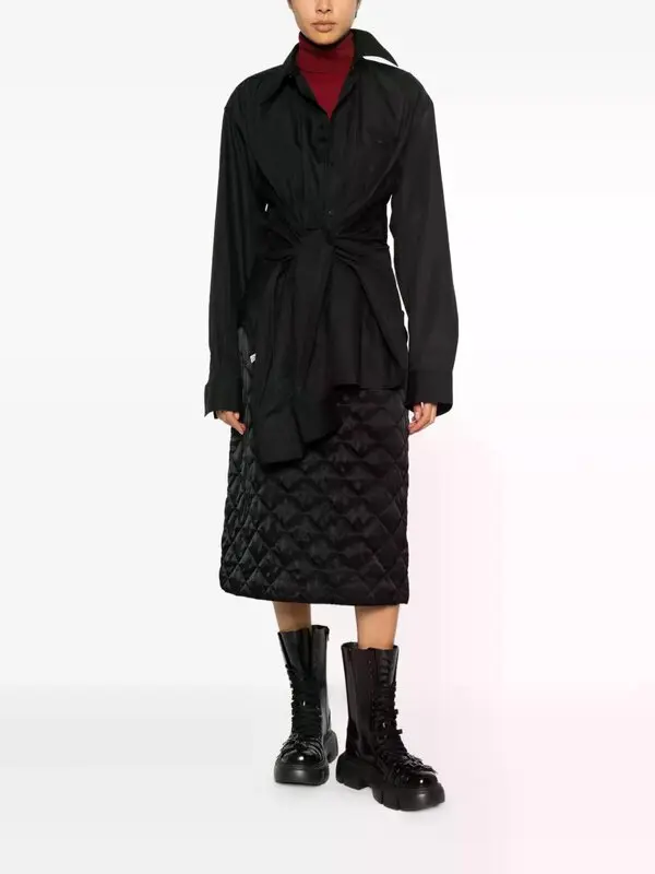 CHARLES JEFFREY Tie Front Shirt