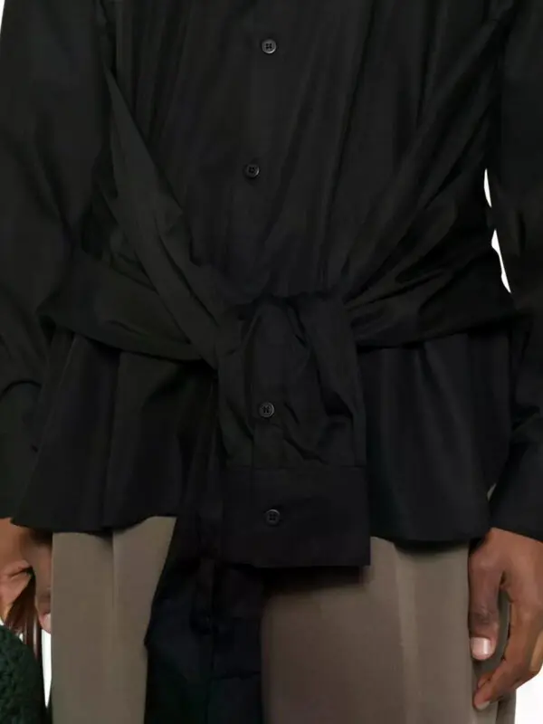CHARLES JEFFREY Tie Front Shirt