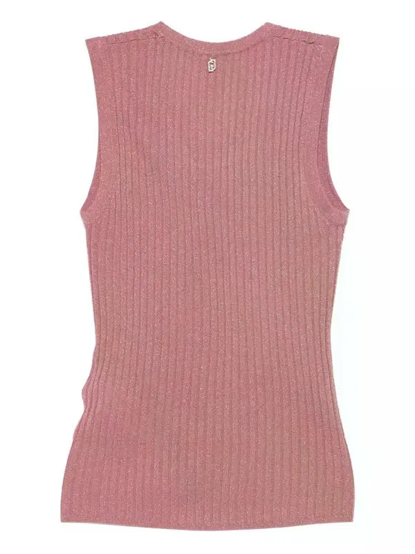 Liu Jo Ribbed Knit Sleeveless Top