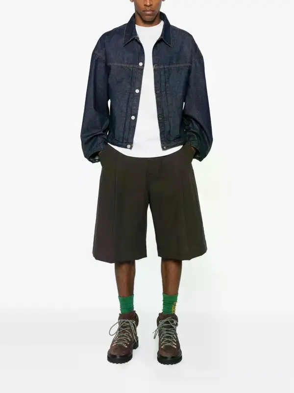 KURO Dense Button-fastening Denim Jacket