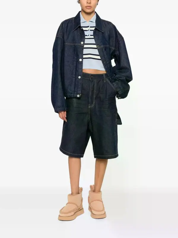 KURO Dense Button-fastening Denim Jacket