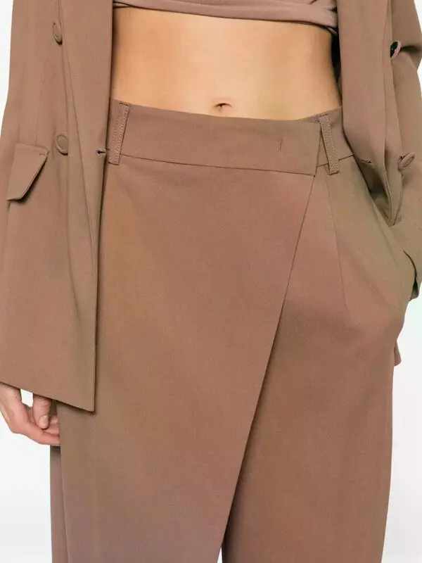 CARLA G. Wrap Design Trousers