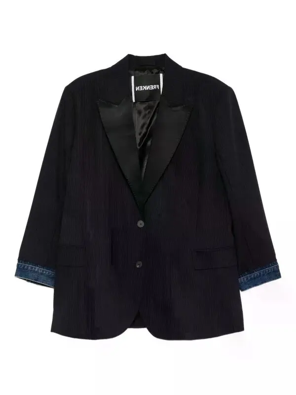 FRENKEN Devotion Pinstripe Blazer Jacket