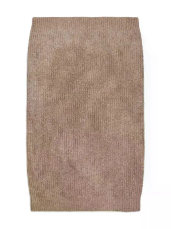 Loulou De Saison Emry Ribbed Scarf - Neutrals