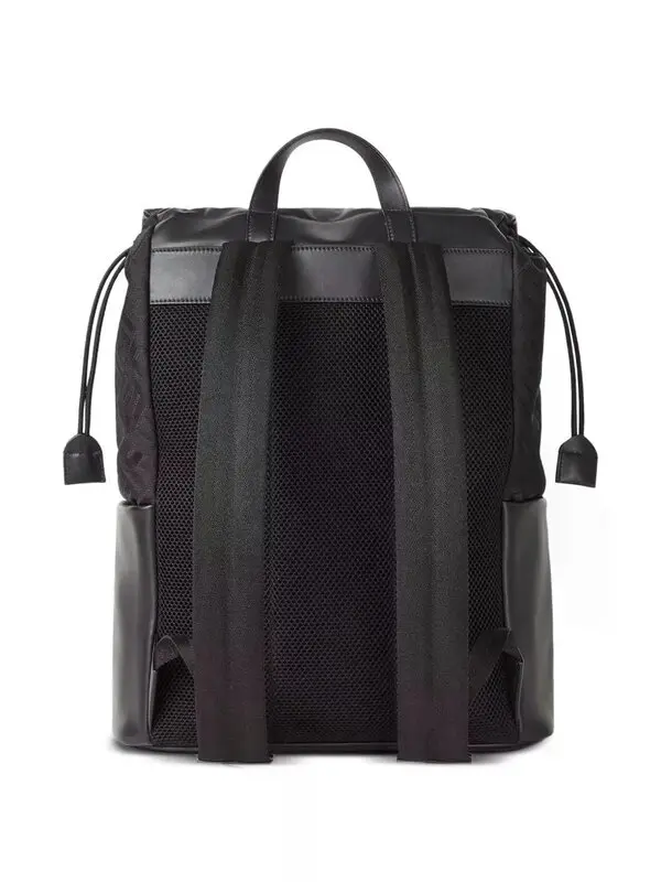Fendi Flux Buckle Backpack - Black