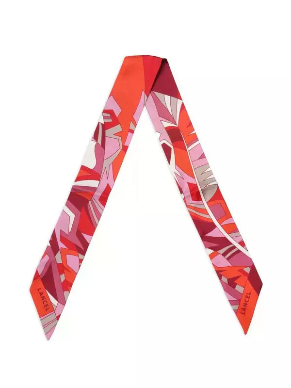 LANCEL Silk Headband - Red