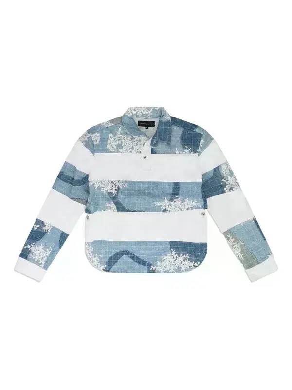 WHO DECIDES WAR Checked Polo Shirt
