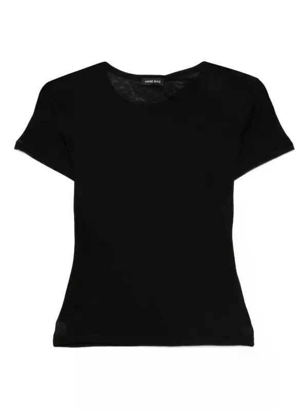 ANINE BING Sylvie Crew Neck T-shirt - Black