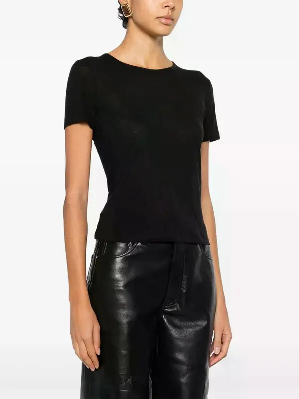 ANINE BING Sylvie Crew Neck T-shirt - Black