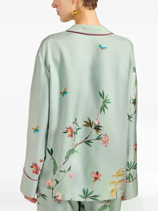 La DoubleJ Floral Panel Pyjama Shirt