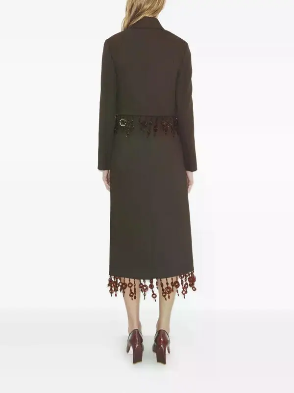 Tory Burch Beaded Crepe Jacket
