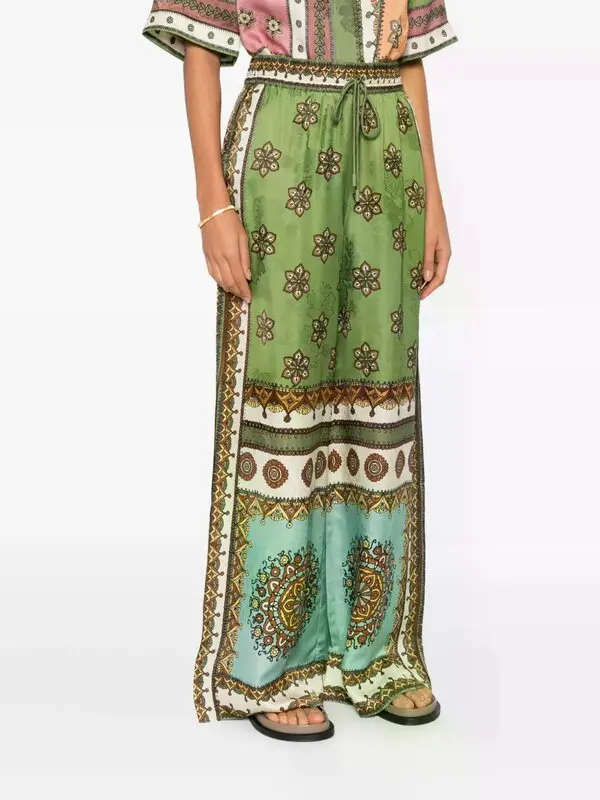 ALEMAIS Floral-print Trousers