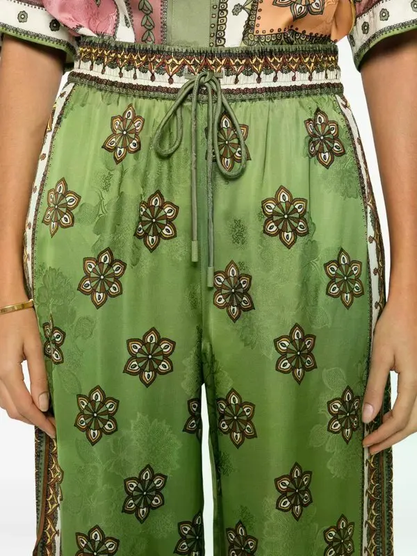 ALEMAIS Floral-print Trousers