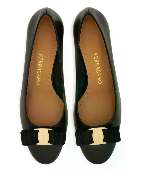 FERRAGAMO Vara Bow Block-heel Pumps