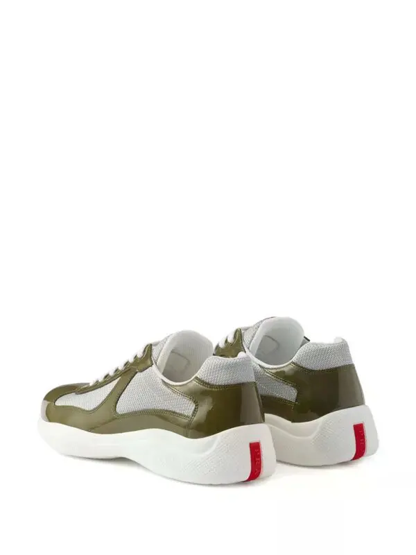 Prada America's Cup Sneakers In Patent Leather And Technical Fabric