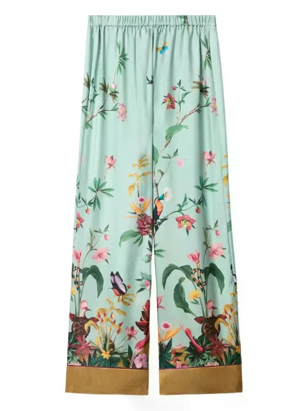 La DoubleJ Floral Pallazzo Pants