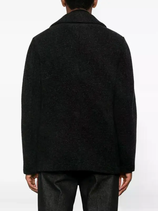 Harris Wharf London Double-breasted Wool Pea Coat