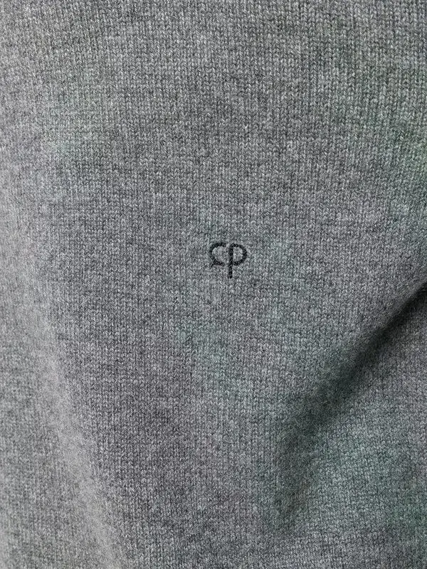 Chinti & Parker Relaxed Cashmere Polo - Grey