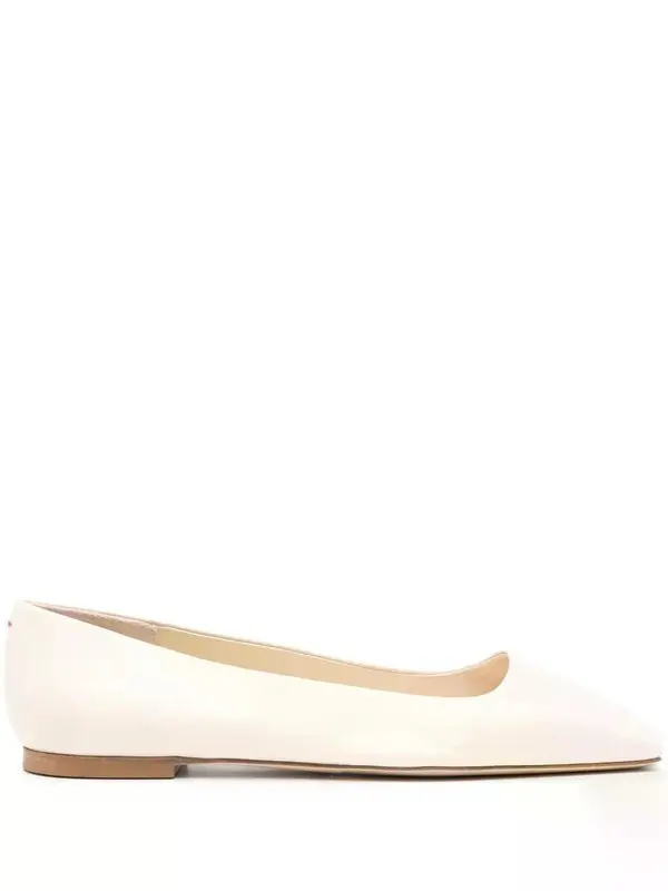 AeydĒ Matti Leather Ballerina Shoes - Neutrals