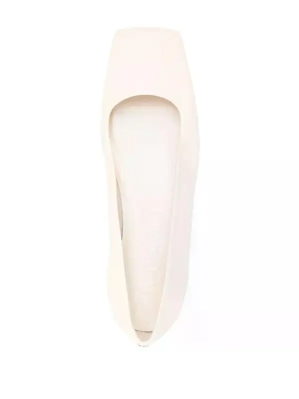 AeydĒ Matti Leather Ballerina Shoes - Neutrals