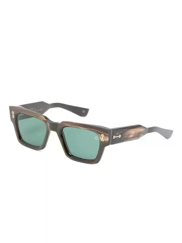 AKONI Square Frame Sunglasses - Brown