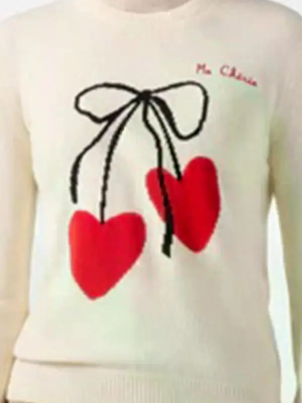 MC2 SAINT BARTH Sweater With Heart Stitch Embroidery