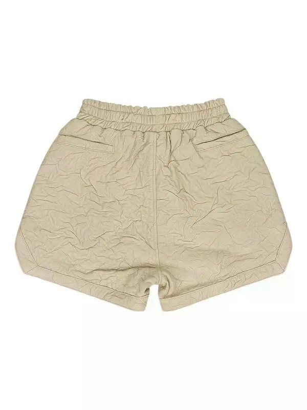 WHO DECIDES WAR Crinkled-effect Shorts